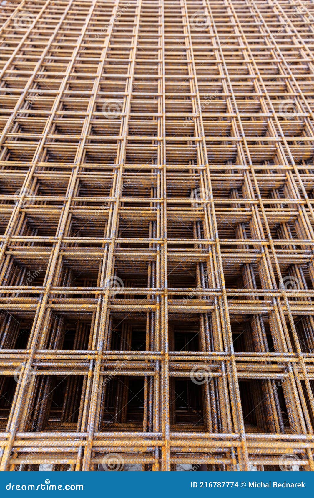 Construction Reinforcement Mesh - Steel Rods and Bars Stock Photo ...