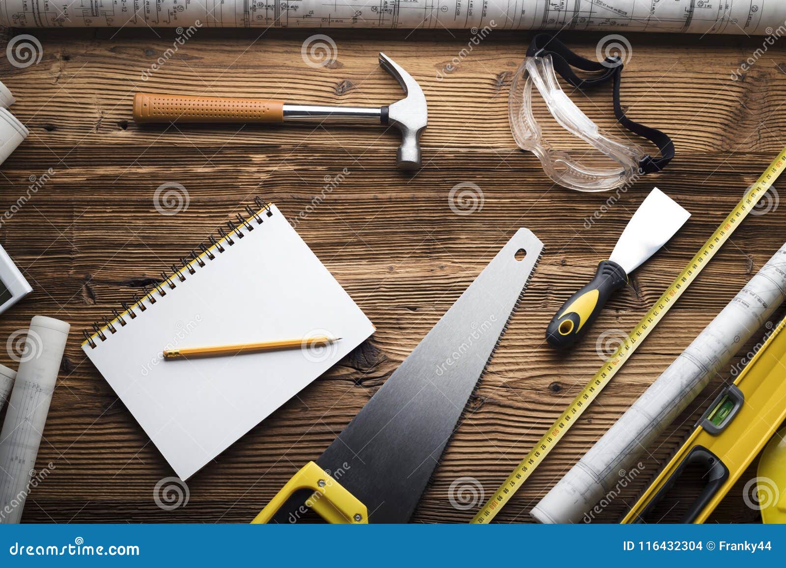 Construction and Renovation Concept. Place for Typography or Text ...