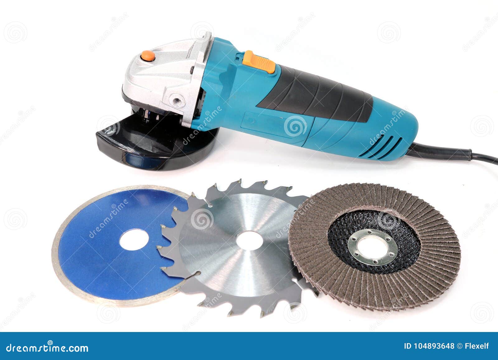 The angle grinder. stock photo. Image of grinder, industrial - 104893648