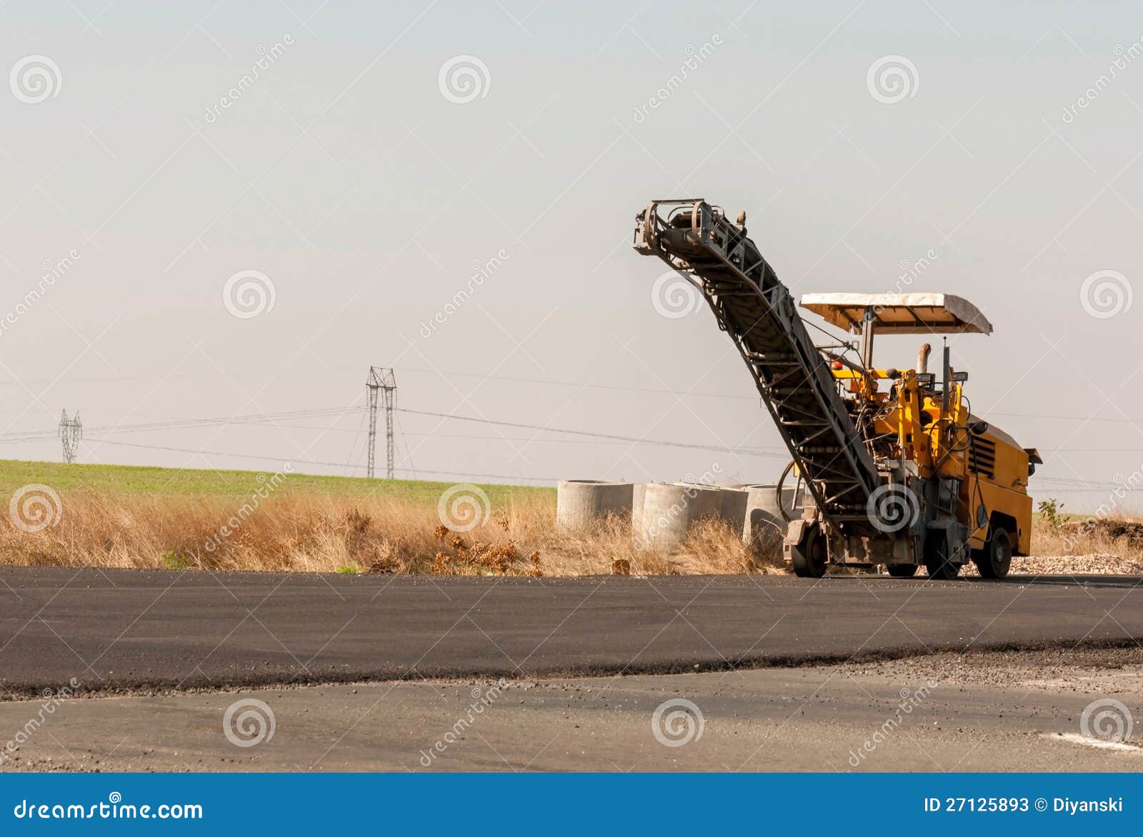Construction and Repair of Roads and Highways Stock Image - Image of ...