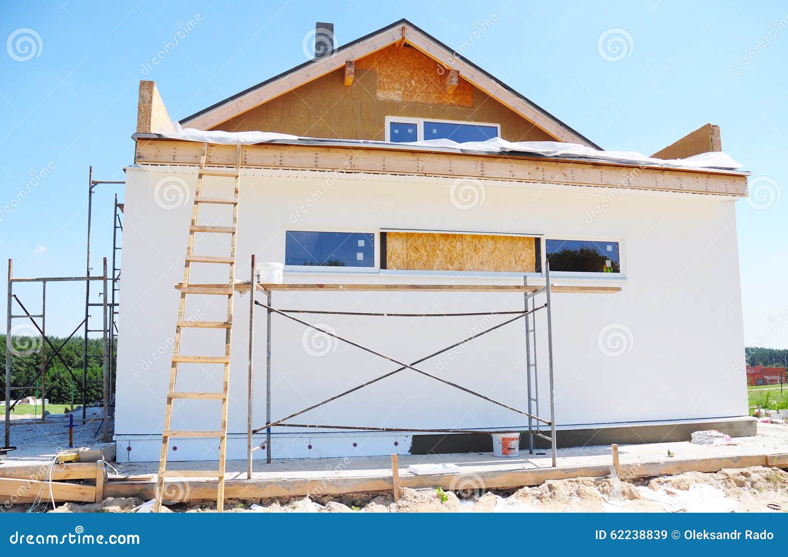 Construction or Repair of the Rural House with Insulation, Eaves ...