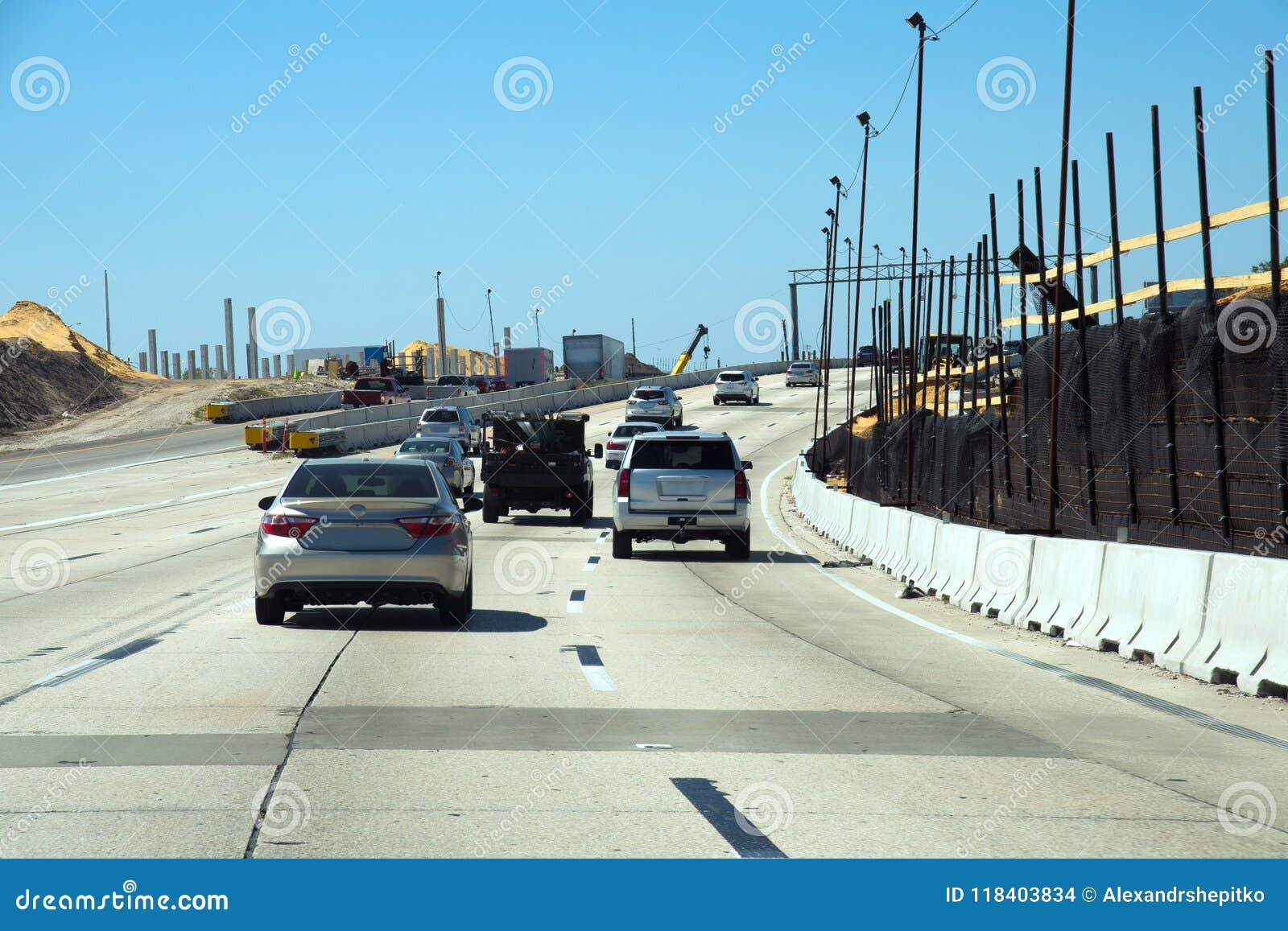 Repair of highways. stock photo. Image of bridge, lane - 118403834