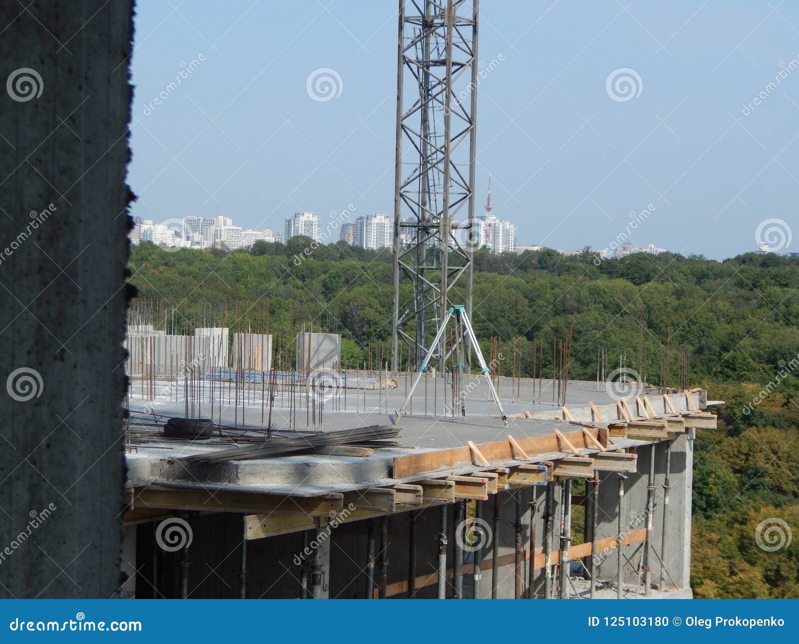 Construction of a Residential Building Stock Photo - Image of building ...