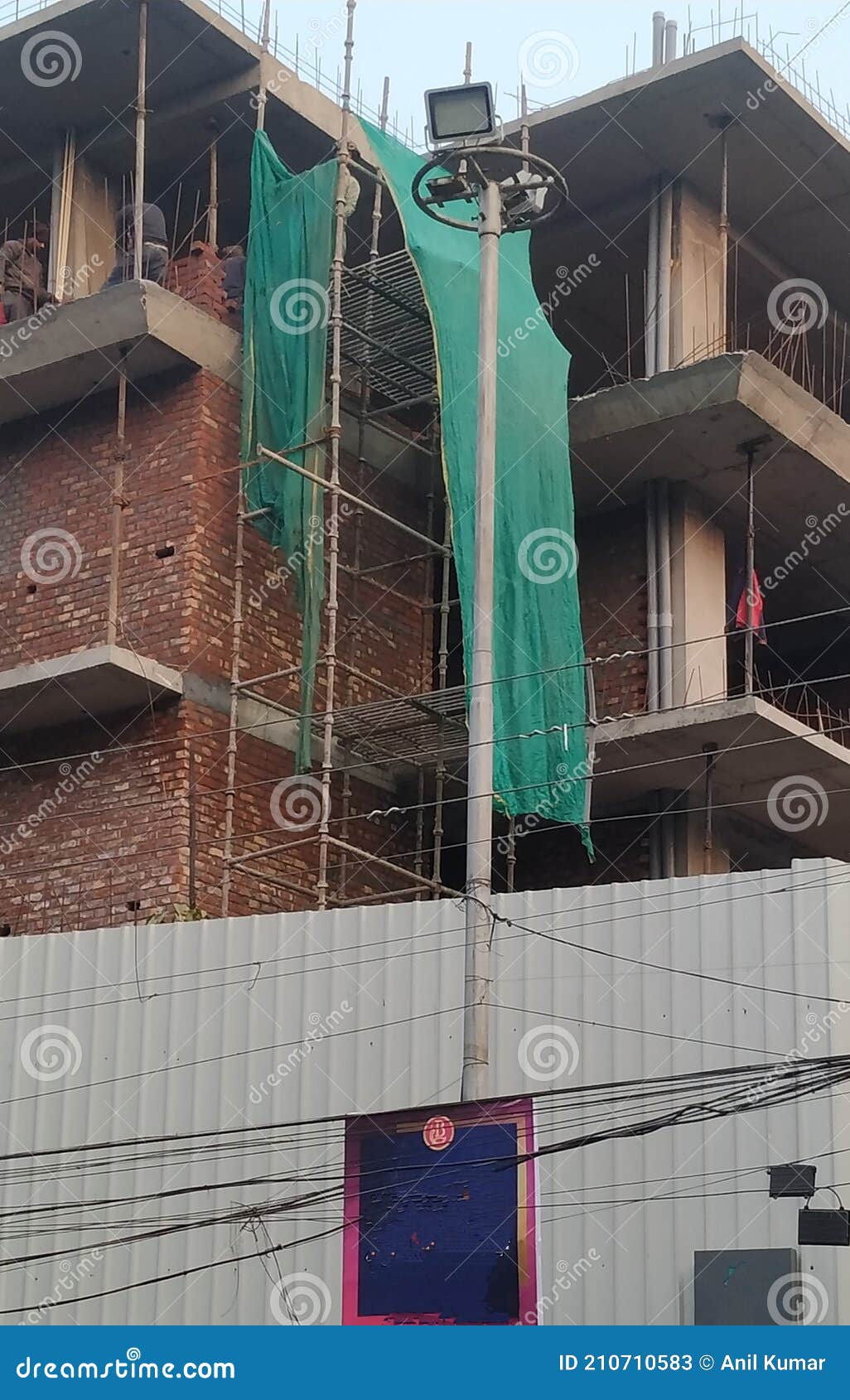 Construction of a Residential Building Editorial Stock Photo - Image of ...