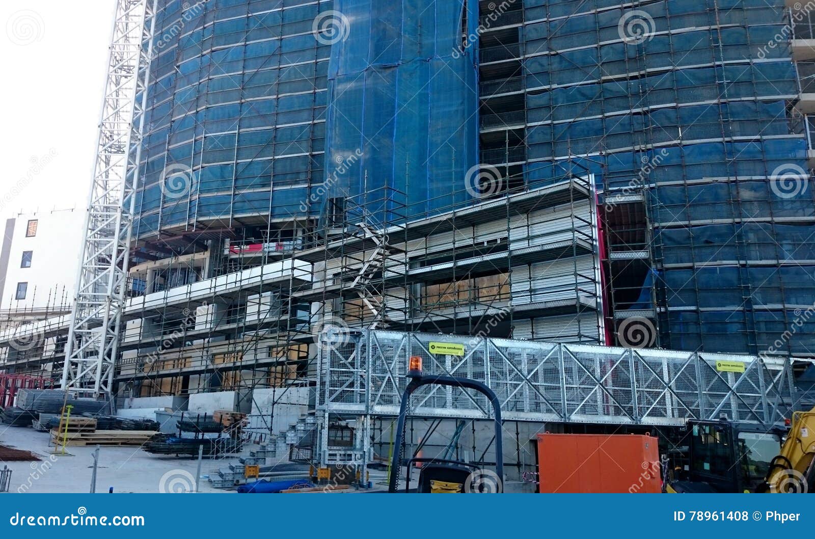 Construction of Residential Buildings Editorial Stock Photo - Image of ...