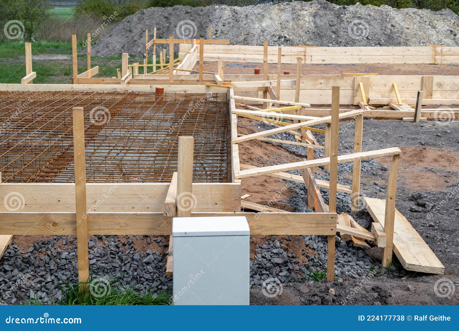 Construction of a Residential House with an Adjacent Garage with the ...