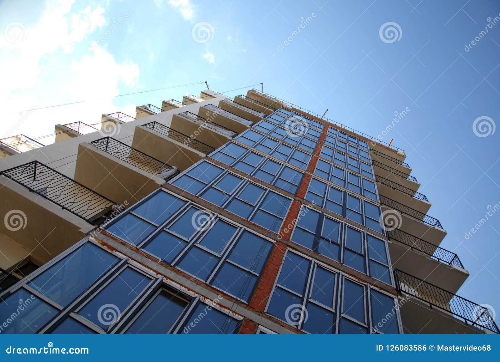 Construction of a Residential Multi-storey Building. Stock Photo ...