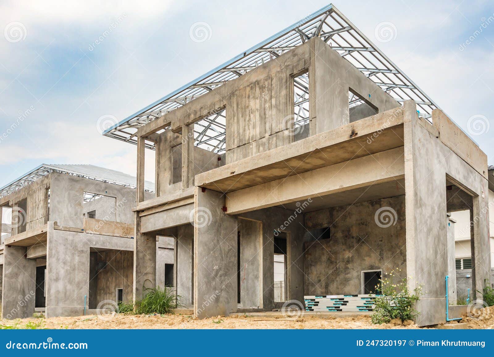 Construction Residential New House with Prefabrication System in ...