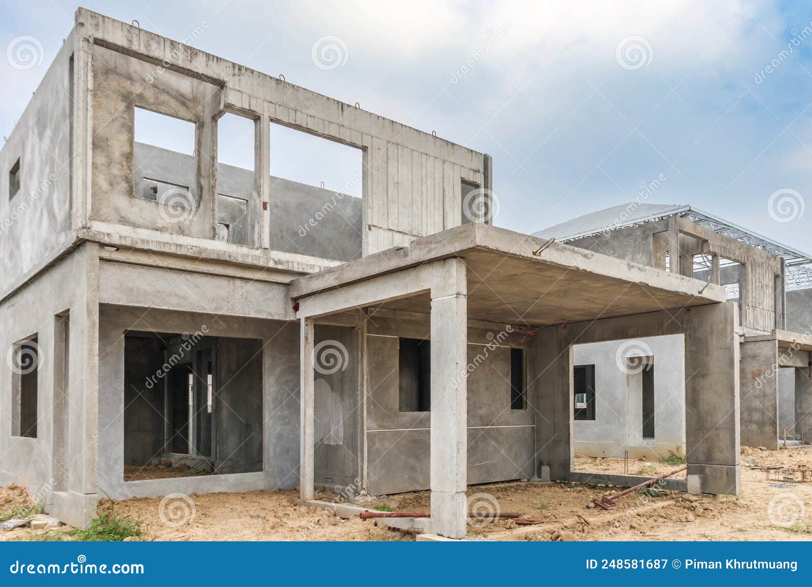 Construction Residential New House with Prefabrication System in ...