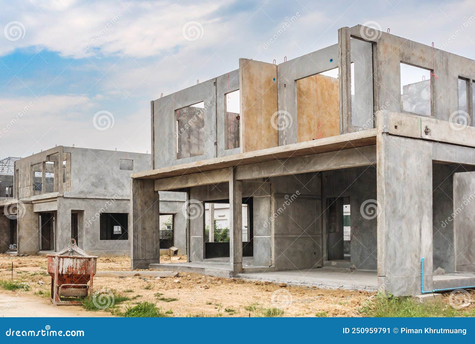 Construction Residential New House with Prefabrication System in ...