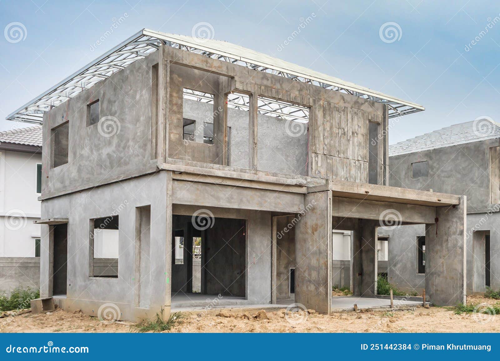 Construction Residential New House with Prefabrication System in ...