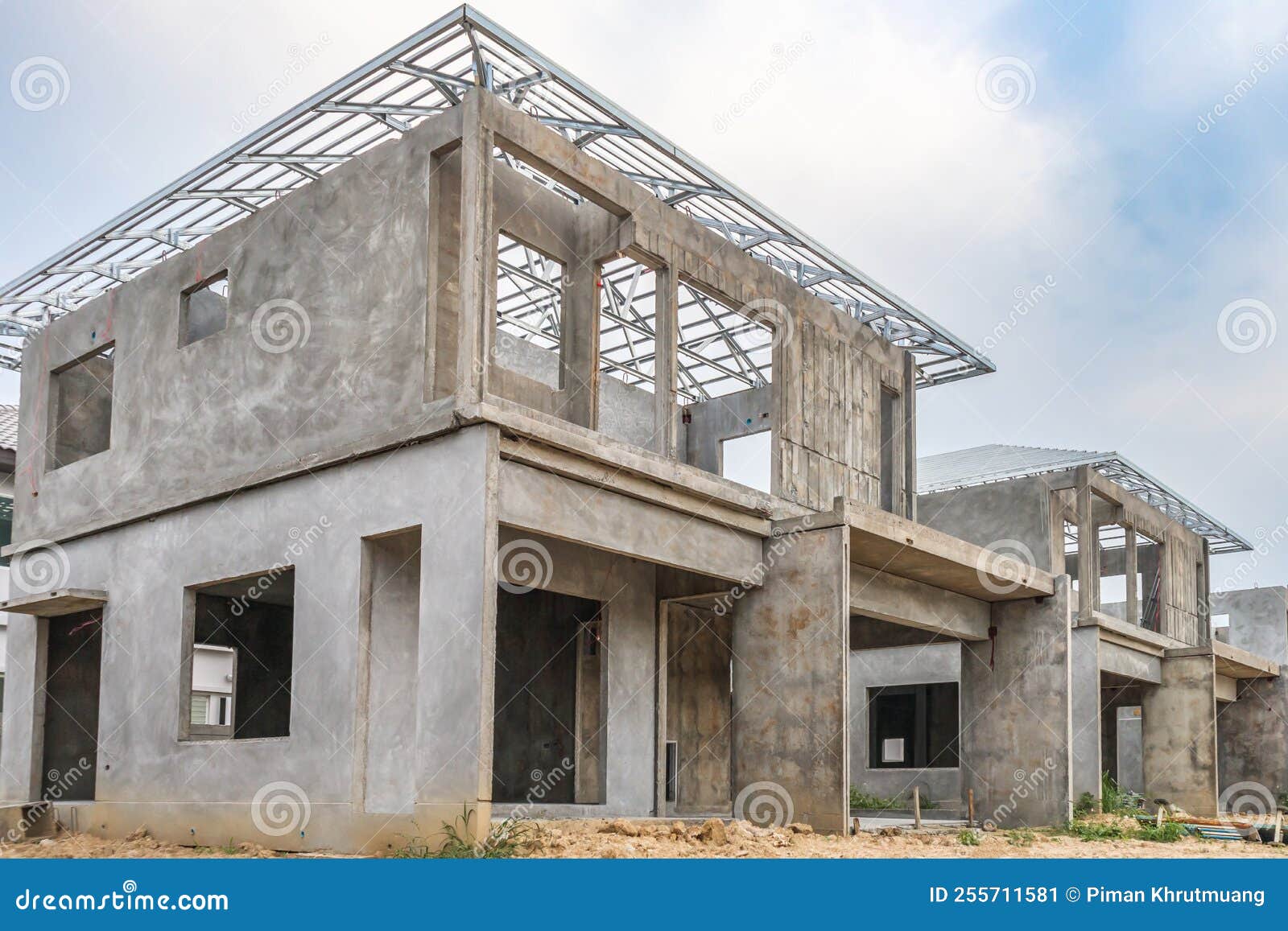 Construction Residential New House with Prefabrication System in ...