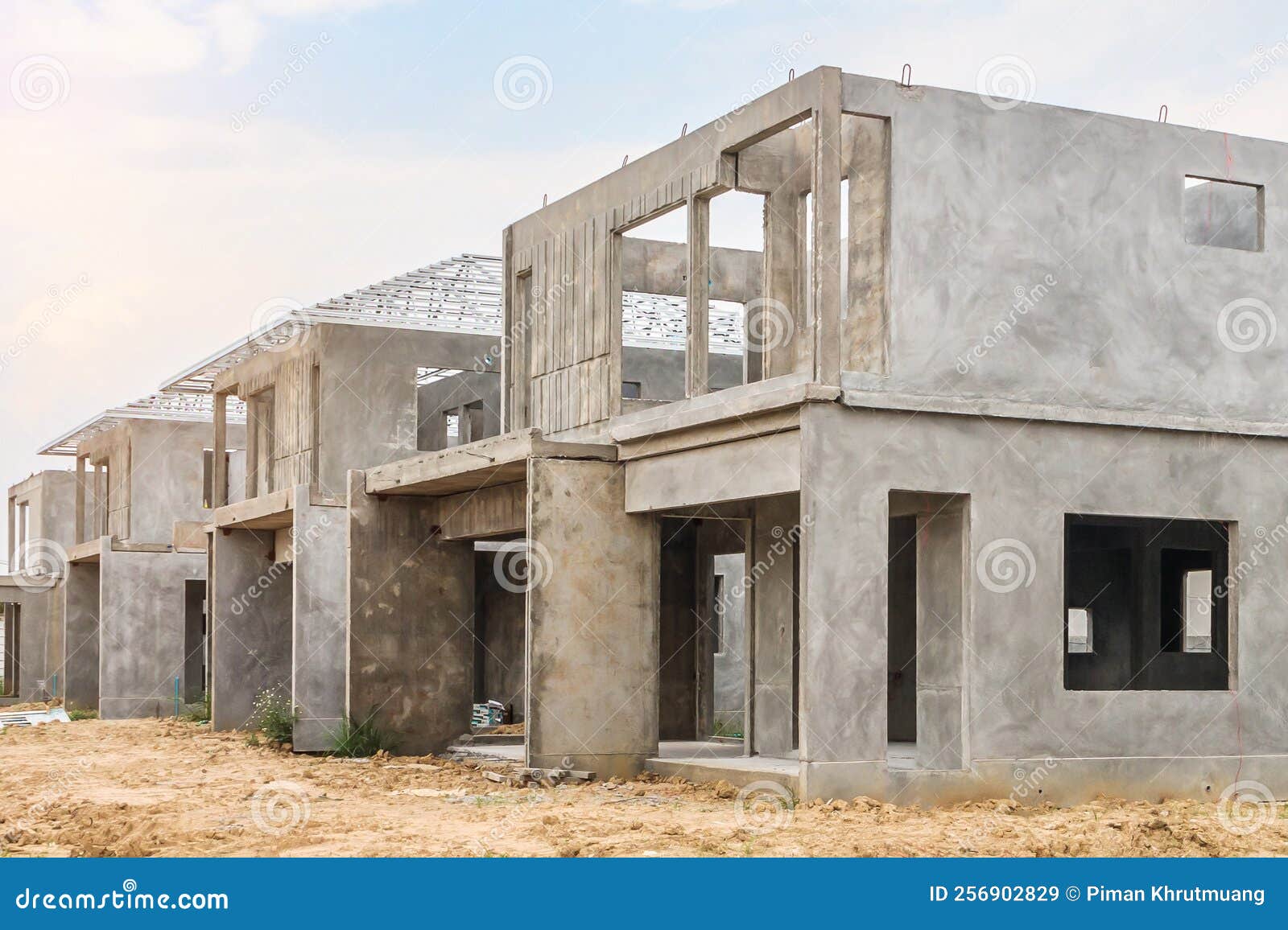 Construction Residential New House with Prefabrication System in ...