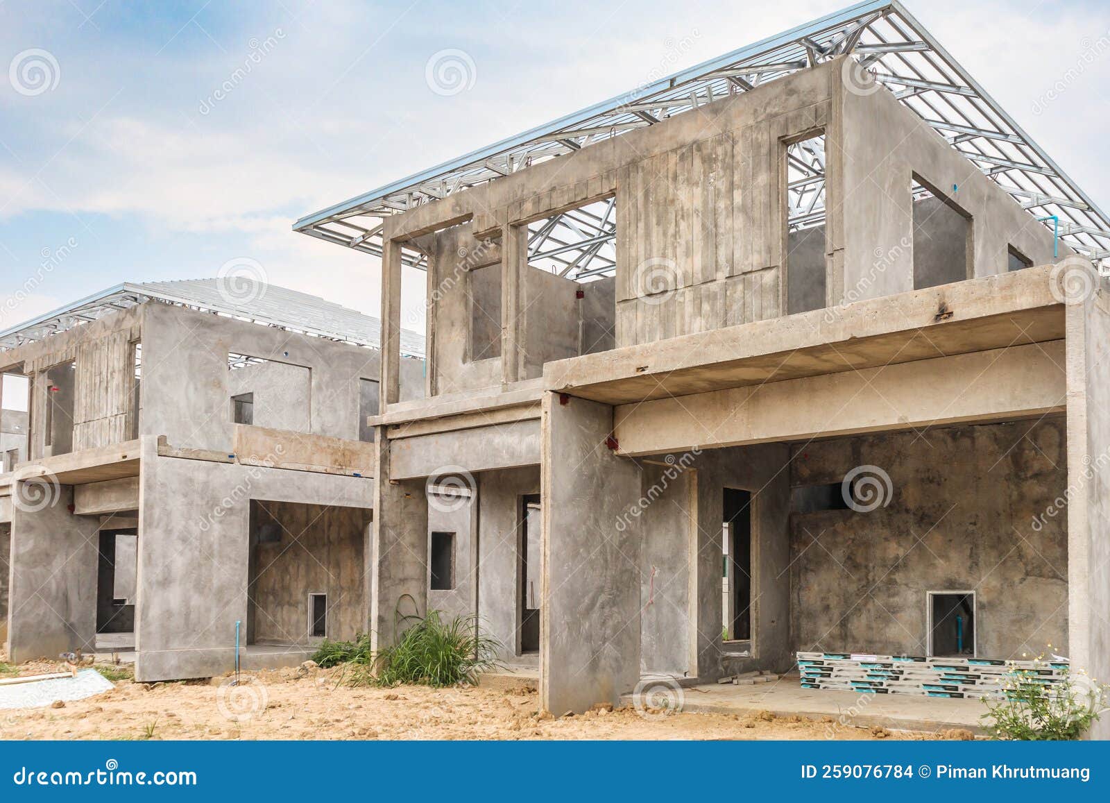 Construction Residential New House with Prefabrication System in ...