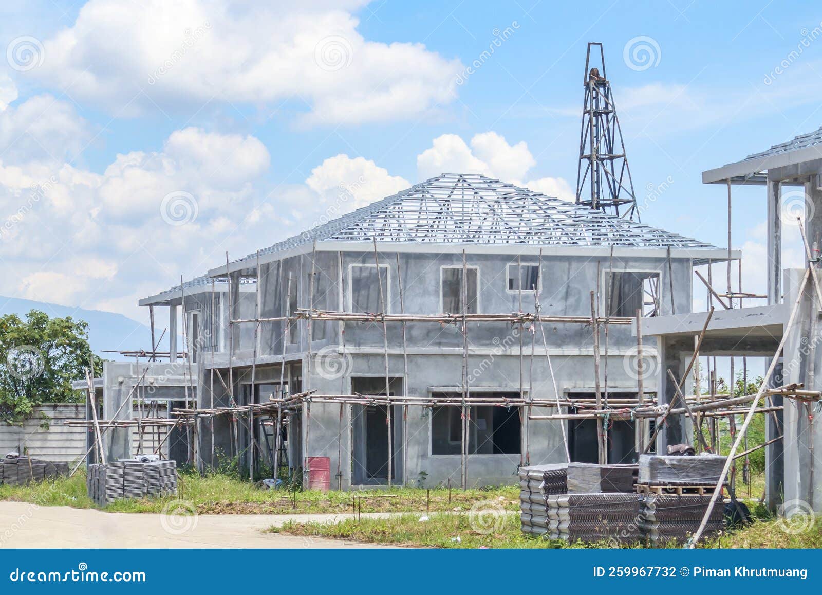 Construction Residential New House with Prefabrication System in ...