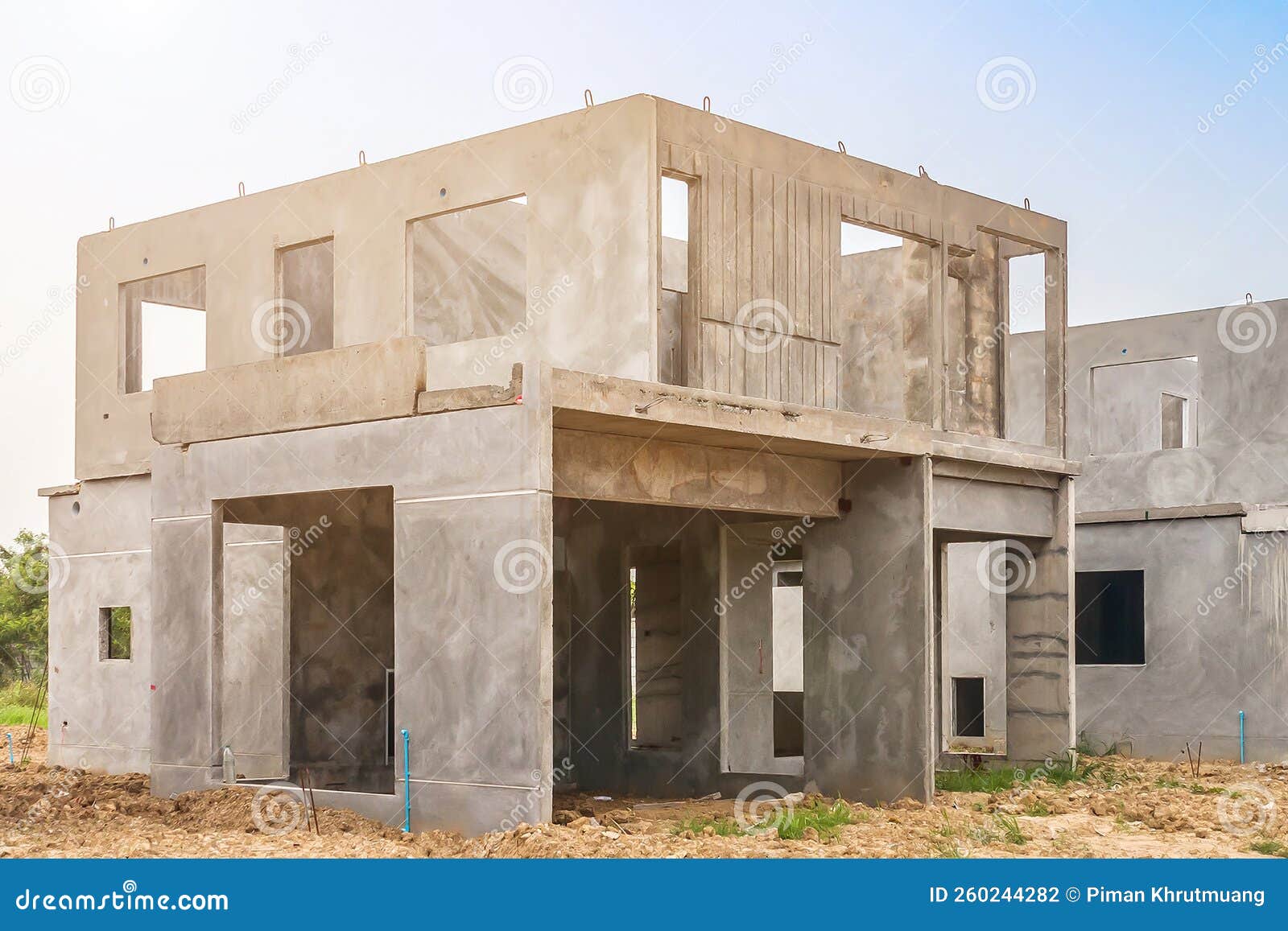 Construction Residential New House with Prefabrication System in ...