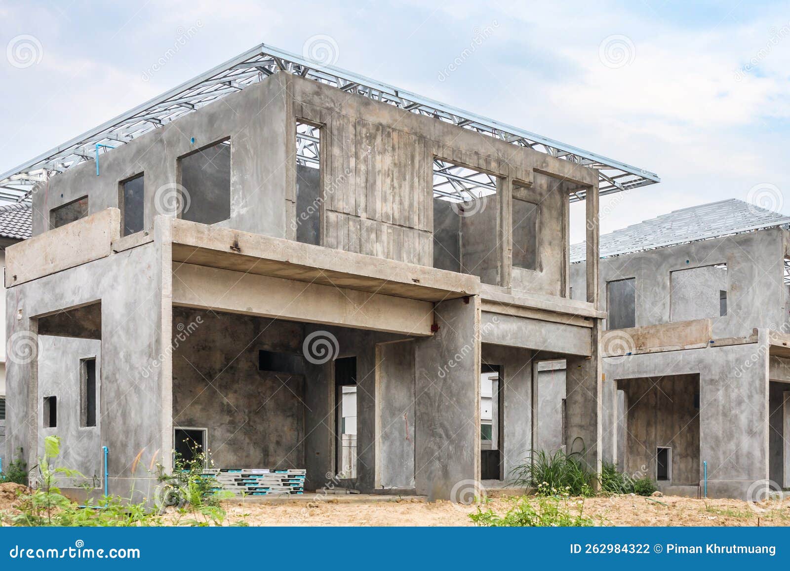 Construction Residential New House with Prefabrication System in ...