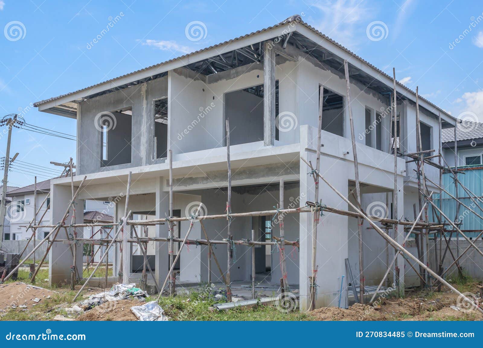 Construction Residential New House with Prefabrication System in ...