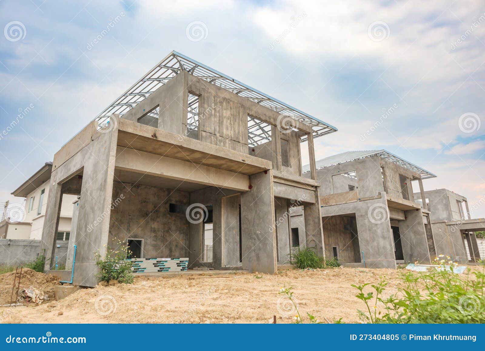 Construction Residential New House with Prefabrication System in ...