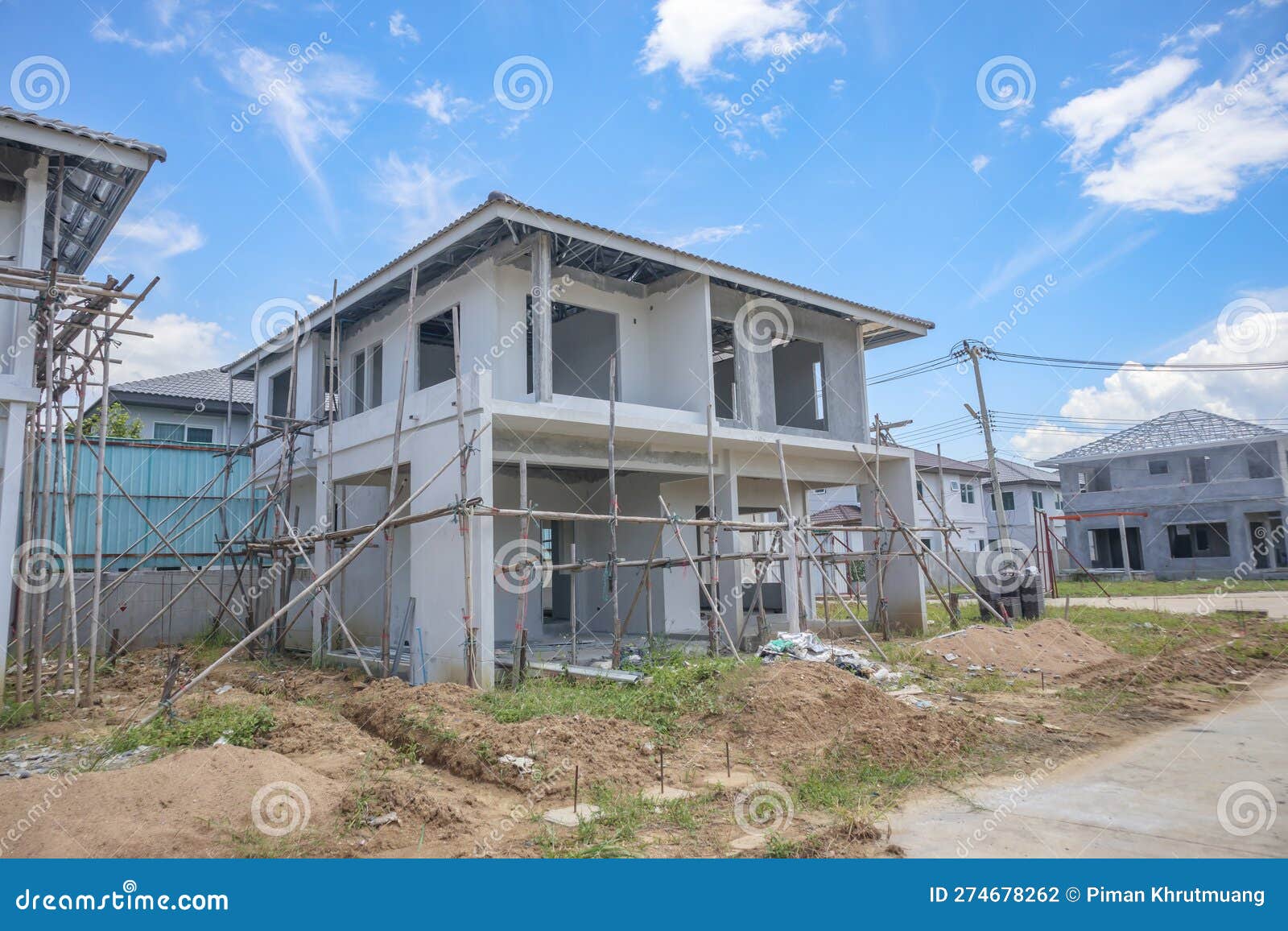 Construction Residential New House with Prefabrication System in ...