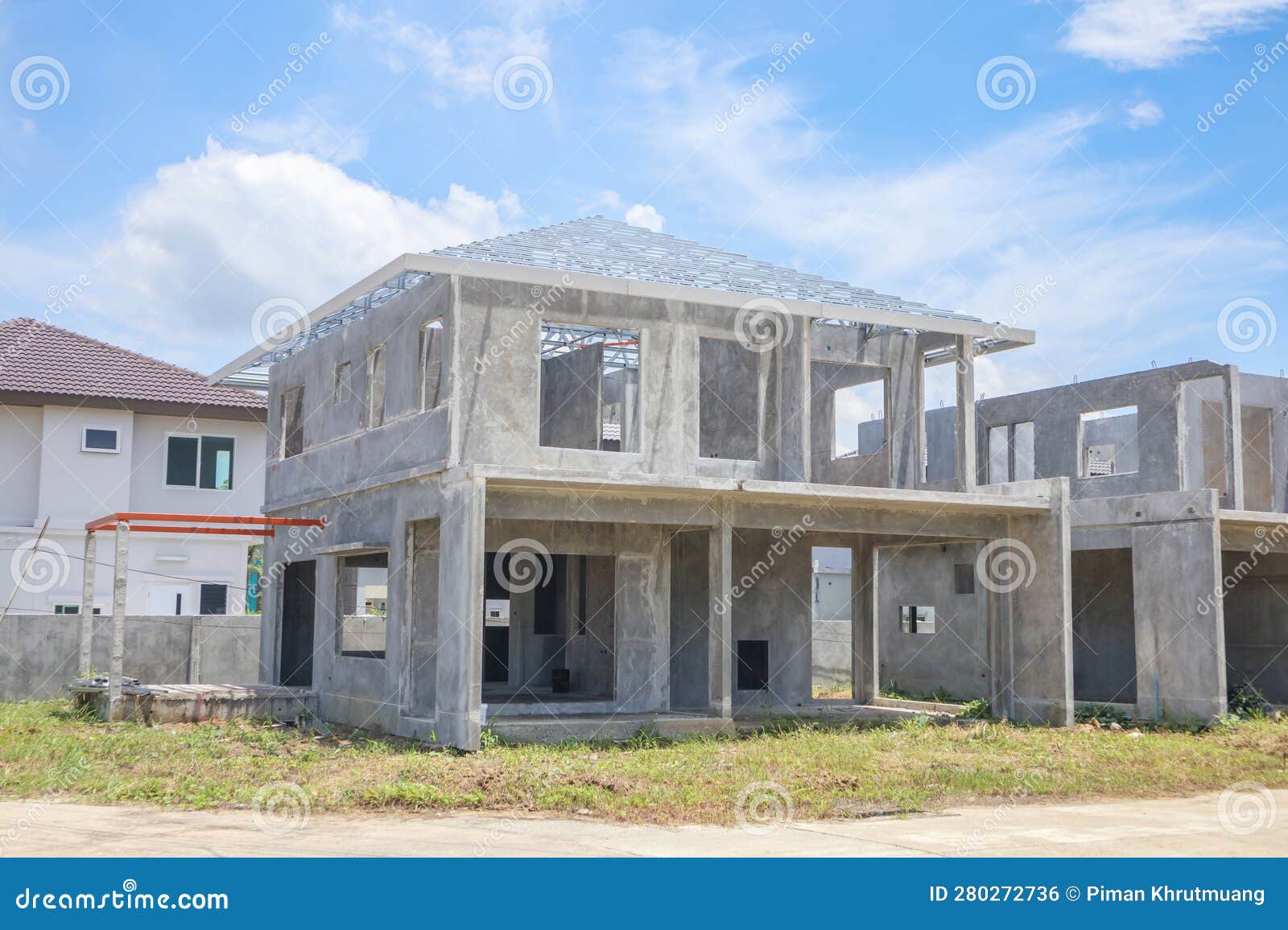 Construction Residential New House with Prefabrication System in ...