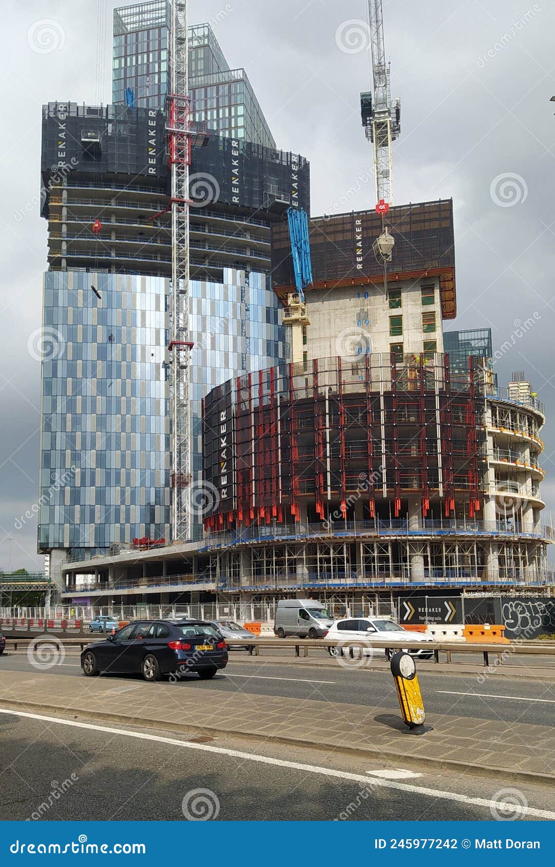 Construction of Residential Skyscrapers in Manchester Editorial ...