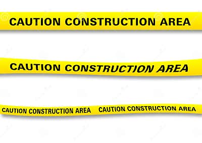 Construction ribbon stock illustration. Illustration of constructing ...