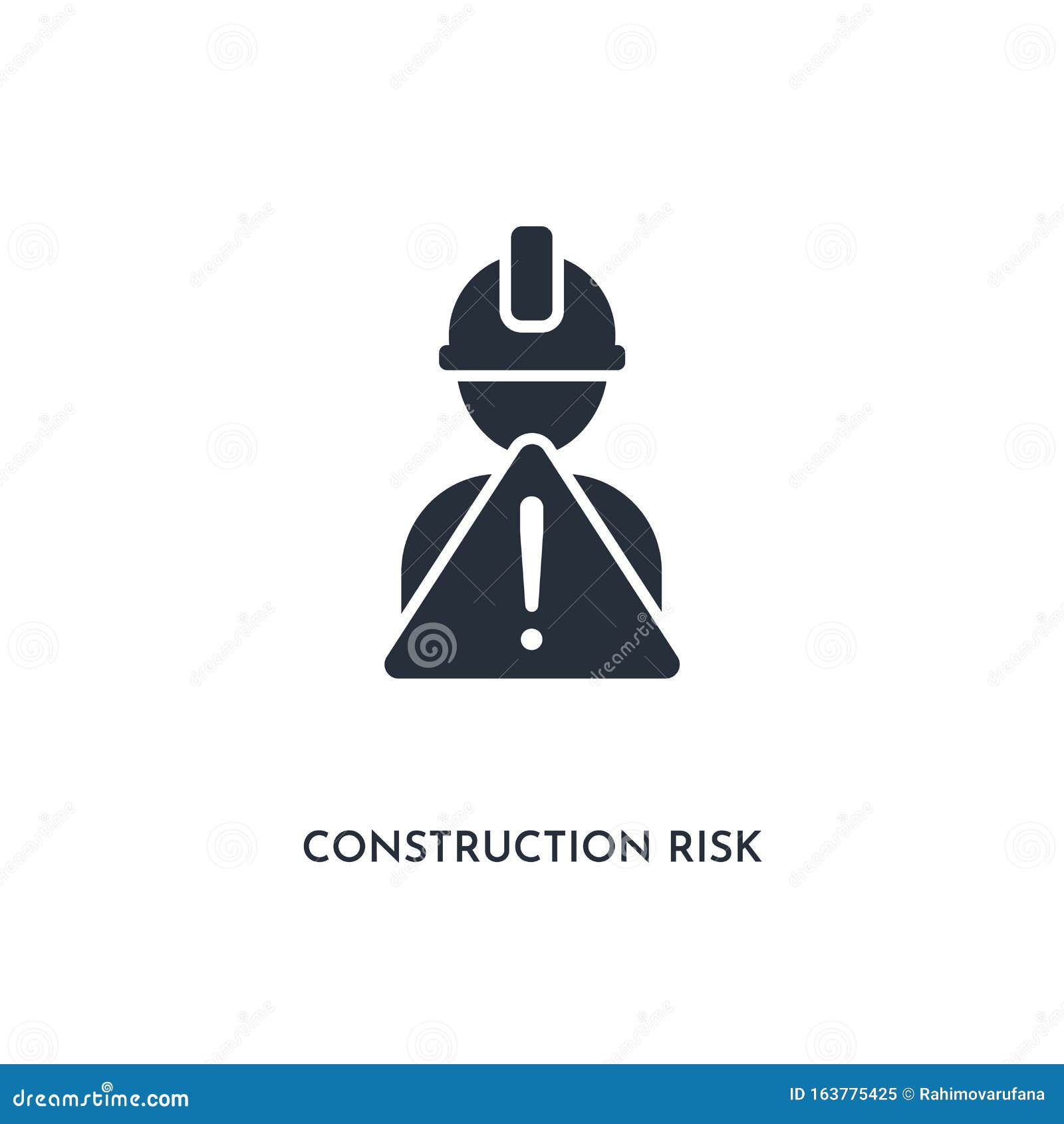 Construction Risk Icon. Simple Element Illustration. Isolated Trendy ...