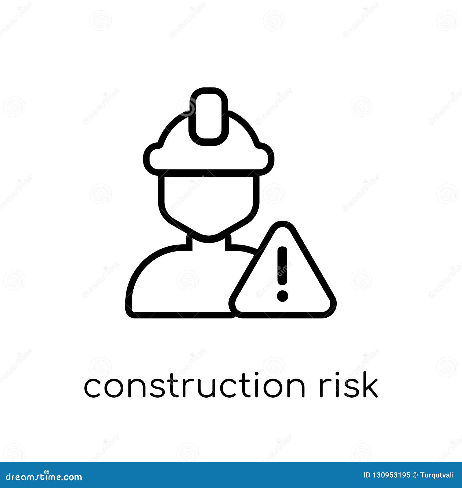 Construction Risk Icon. Simple Element Illustration. Isolated Trendy ...