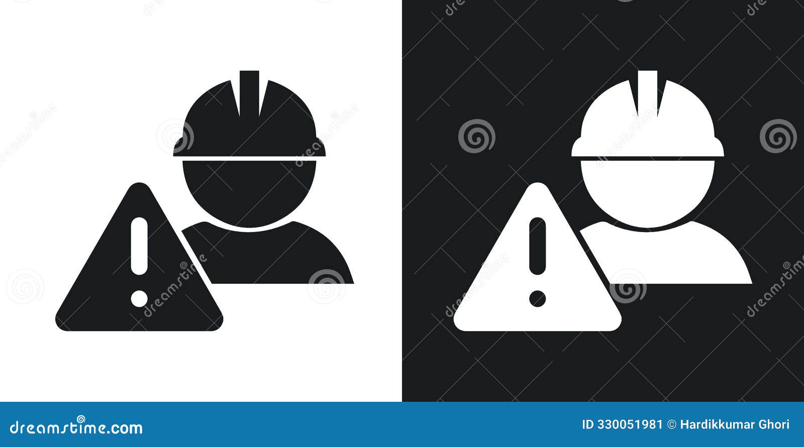 Construction Risk Icon Vector Set on White Background Stock Vector ...