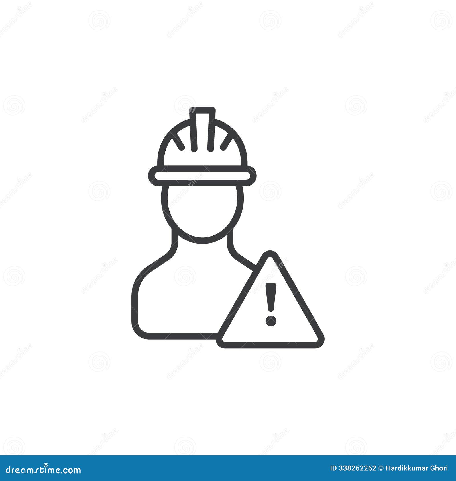 Construction Risk Icon Vector Set on White Background Stock Vector ...