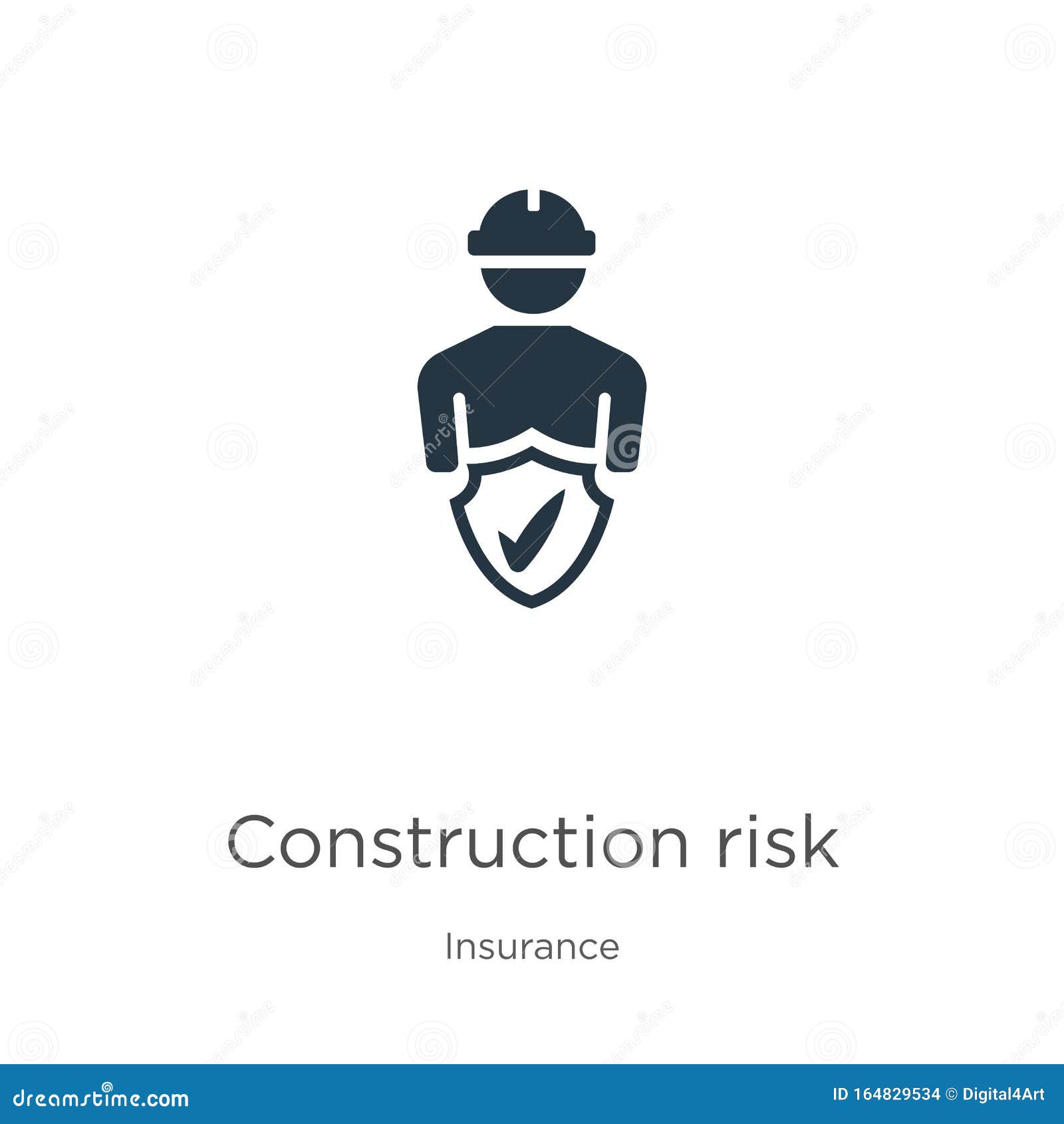 Construction Risk Icon Vector. Trendy Flat Construction Risk Icon from ...