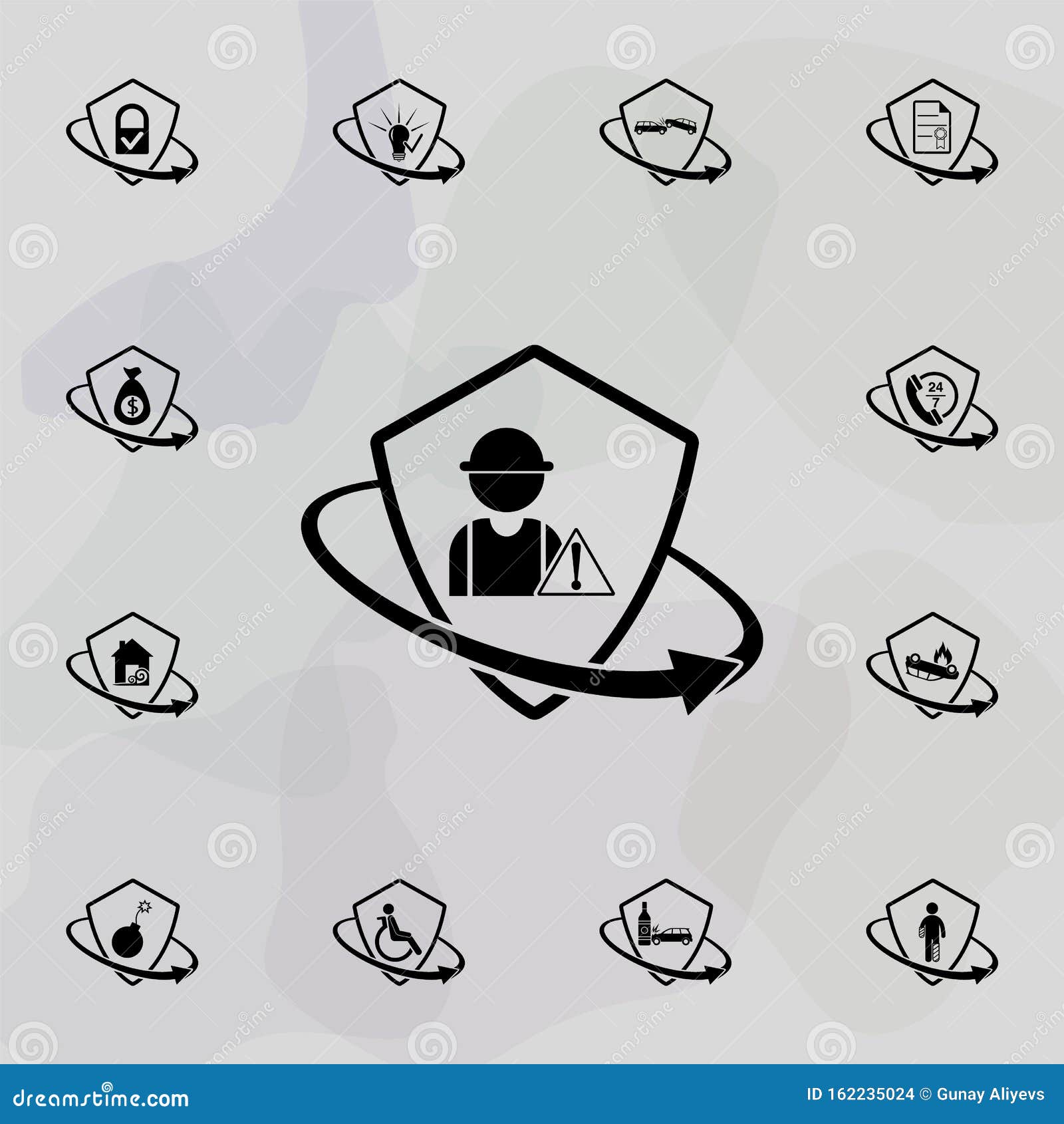 Construction Risk Vector Icon On White Background. Flat Vector ...