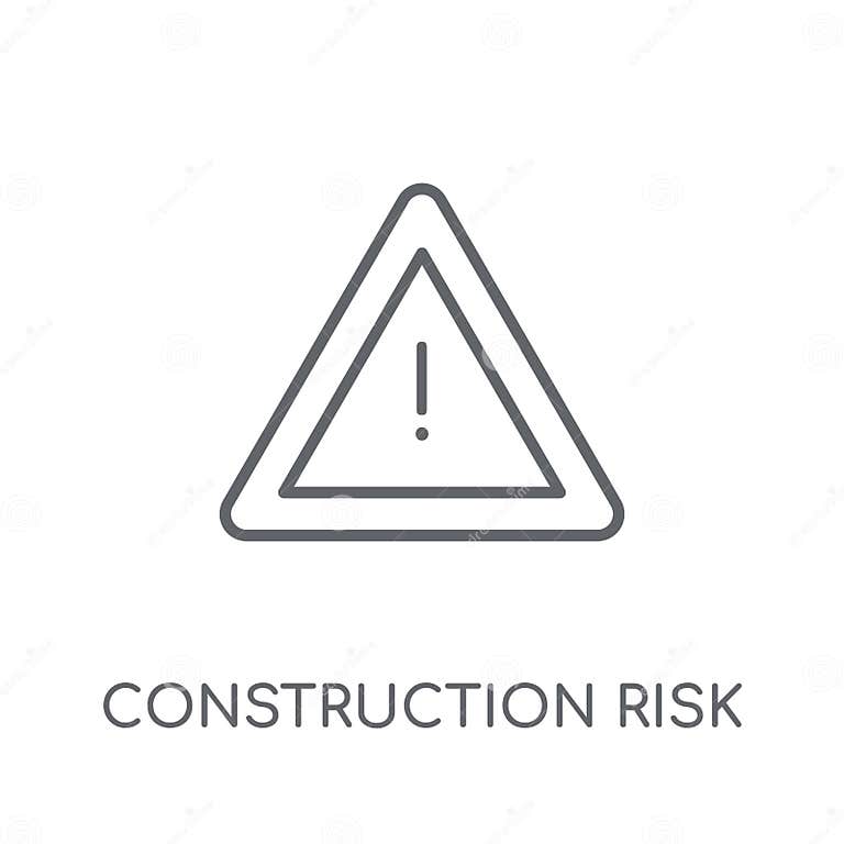 Construction Risk Linear Icon. Modern Outline Construction Risk Stock ...