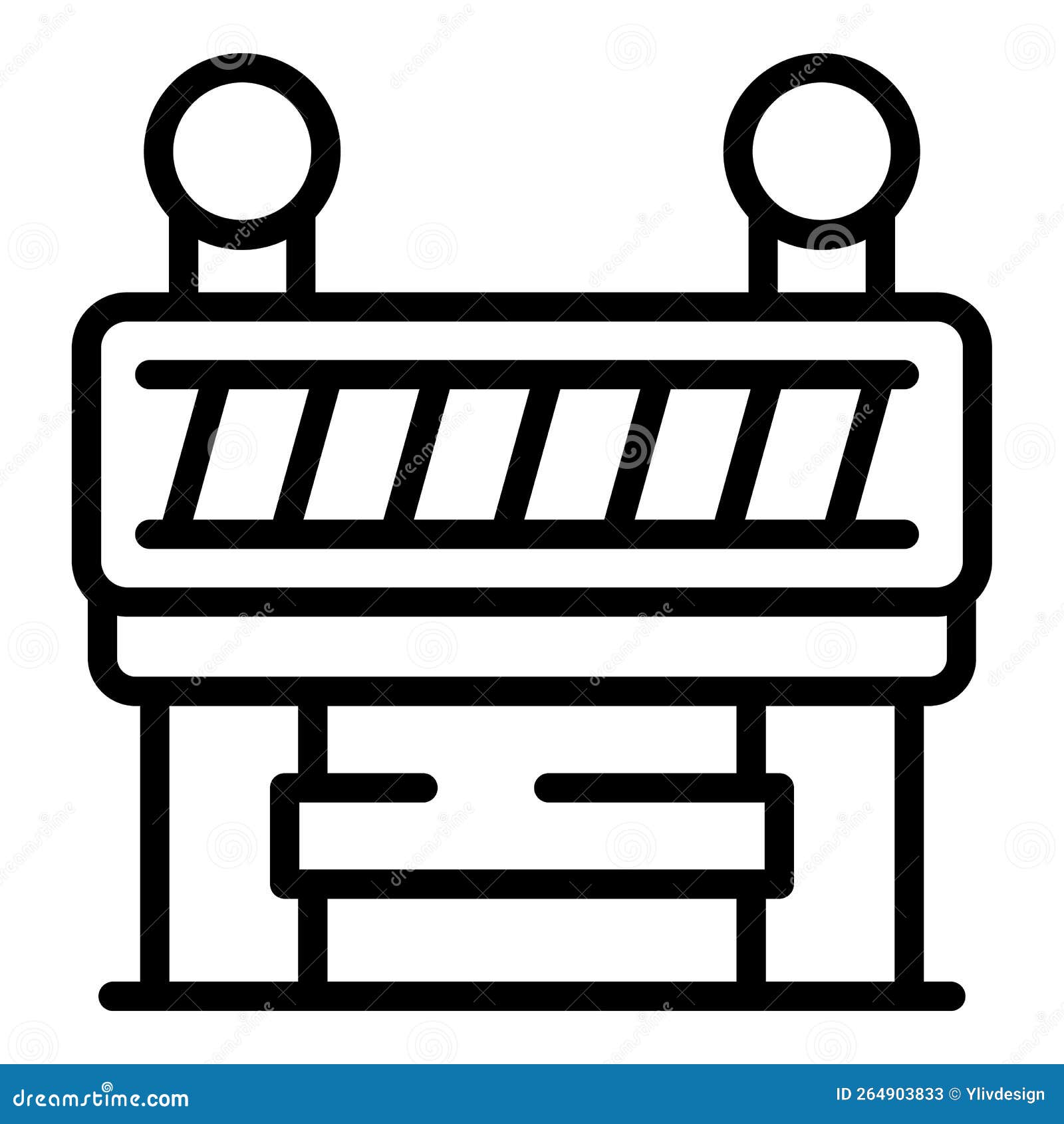 Construction Road Block Icon Outline Vector. Female Engineer Stock ...