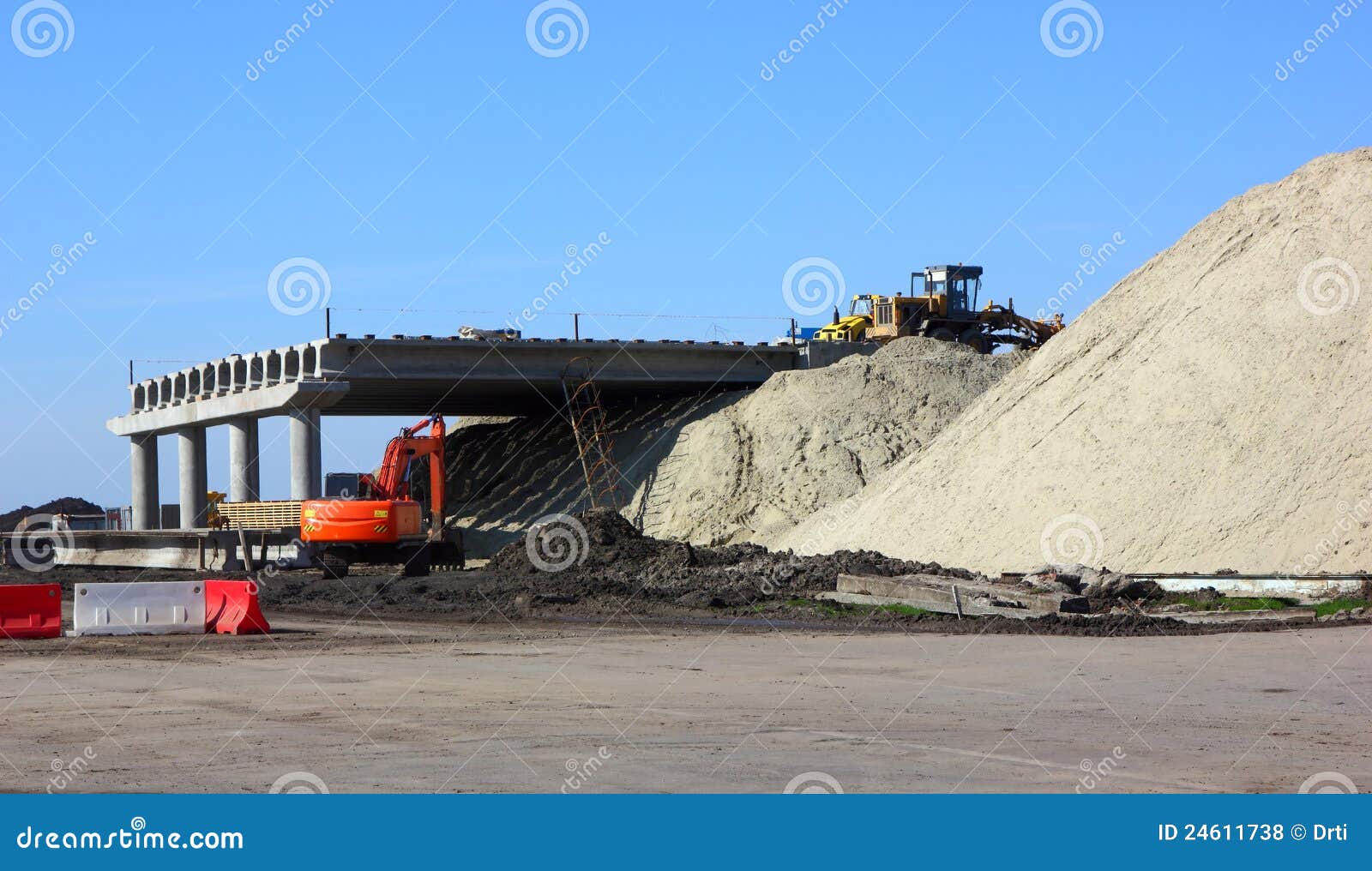 Construction of Road Bridge Stock Photo - Image of highway, deck: 24611738
