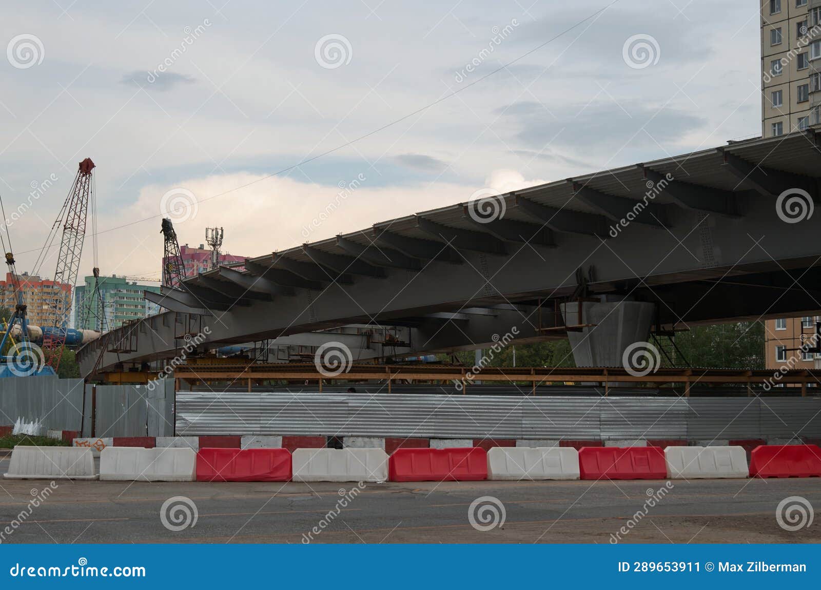 Construction of a Road Bridge Over an Existing Highway in the City ...