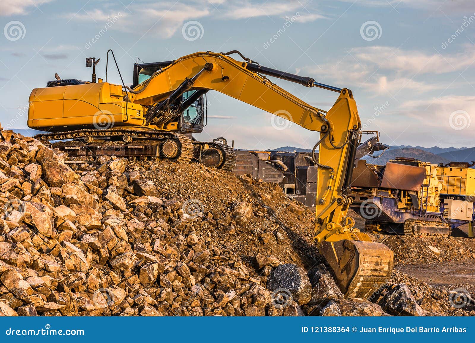 Construction of a Road. Earth Movement Stock Photo - Image of expand ...
