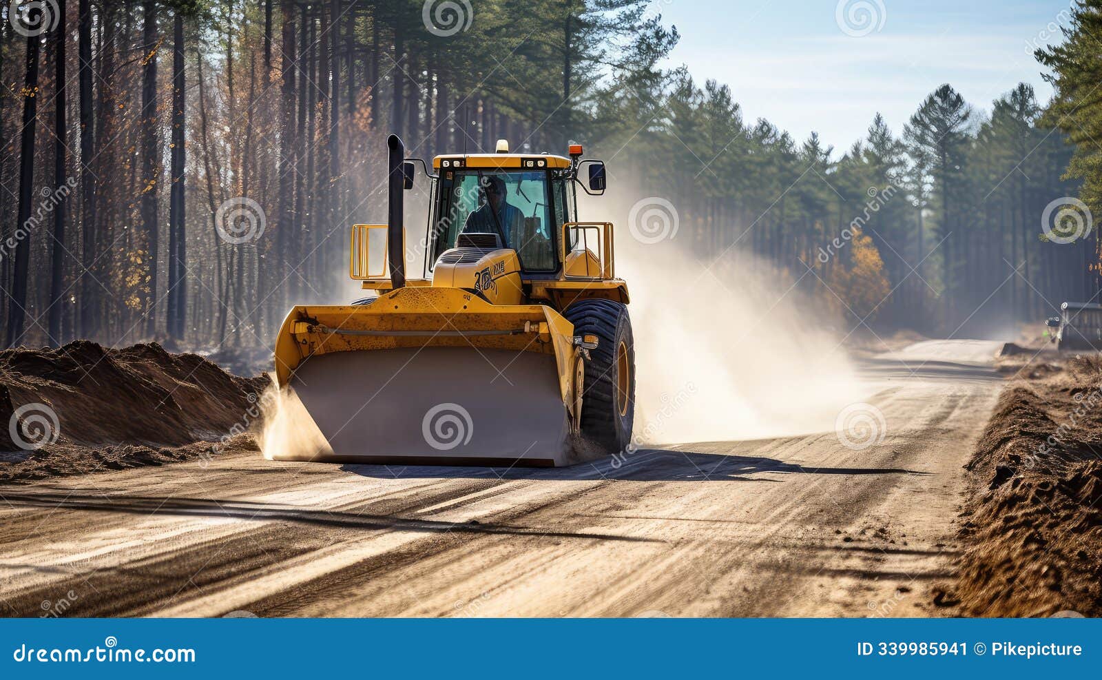 Grading Blade Construction Vehicle Icon Doodle Illustration ...