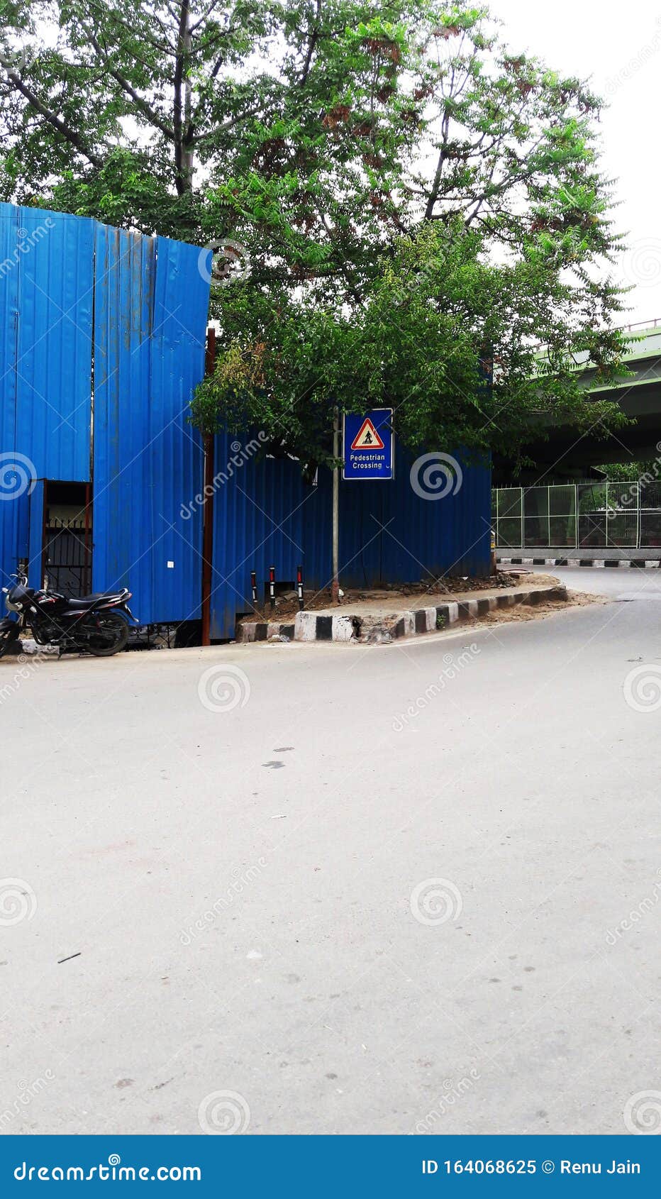 Construction at road side stock image. Image of architects - 164068625