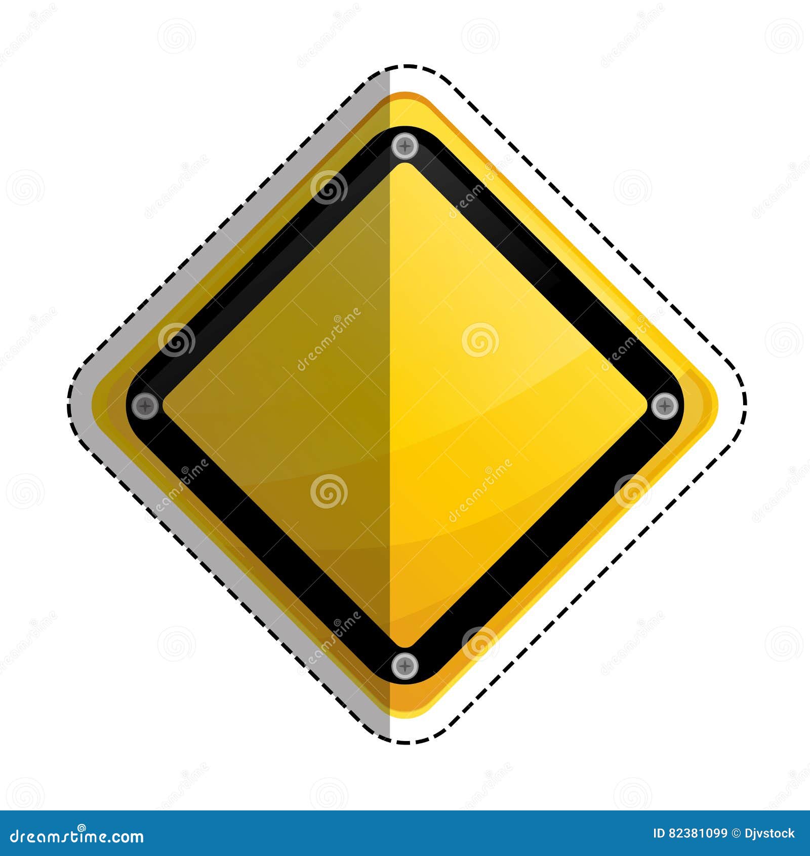 Construction road sign stock illustration. Illustration of improvement ...