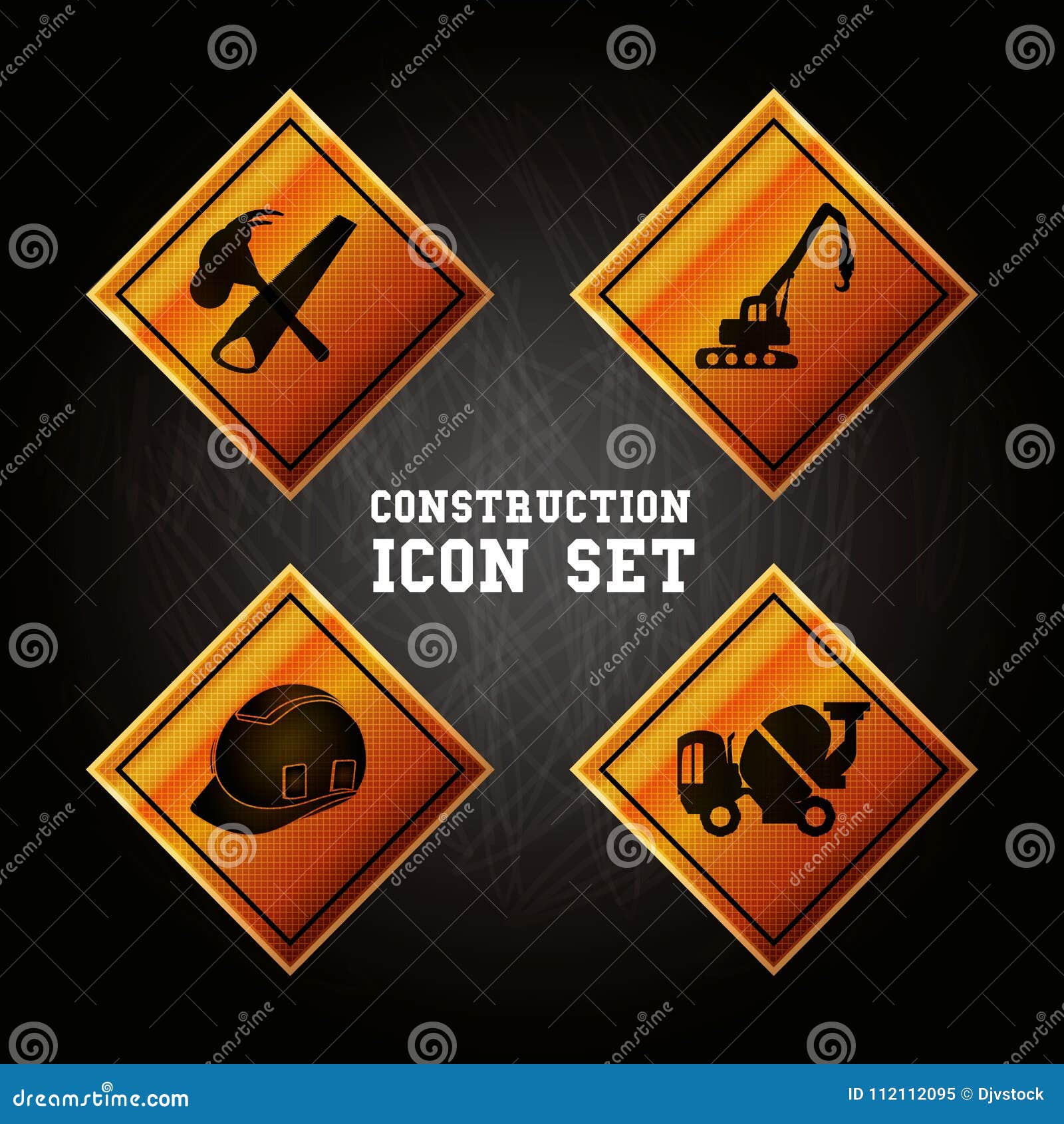 Construction in Progress Design Stock Vector - Illustration of concept ...