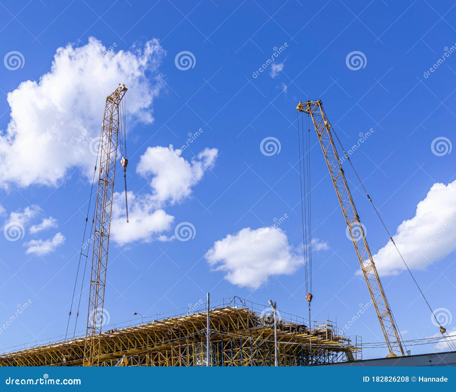 Construction of road stock photo. Image of surface, industry - 182826208