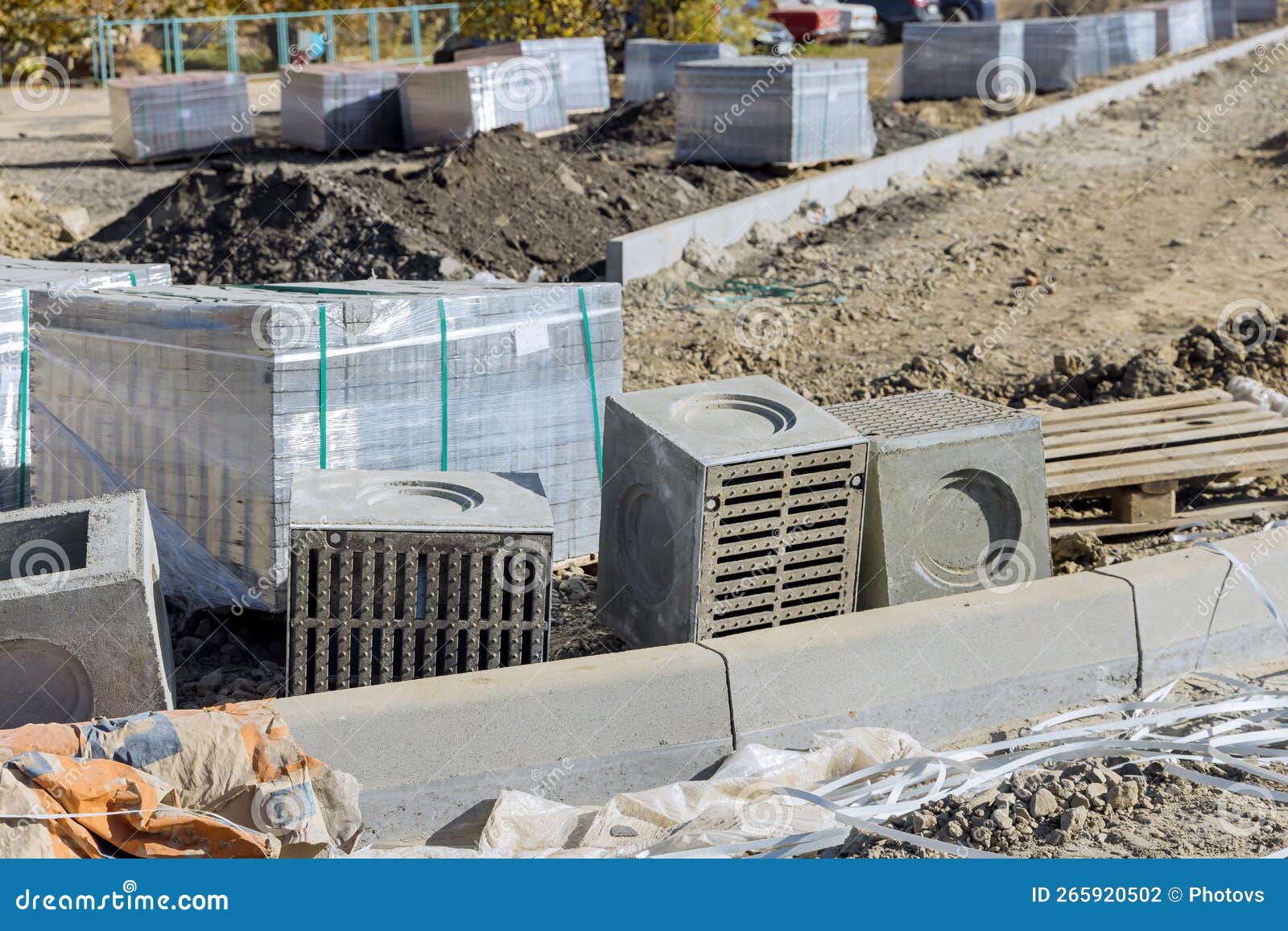 Construction of a Road on a Well-concrete Base while the Stormwater ...