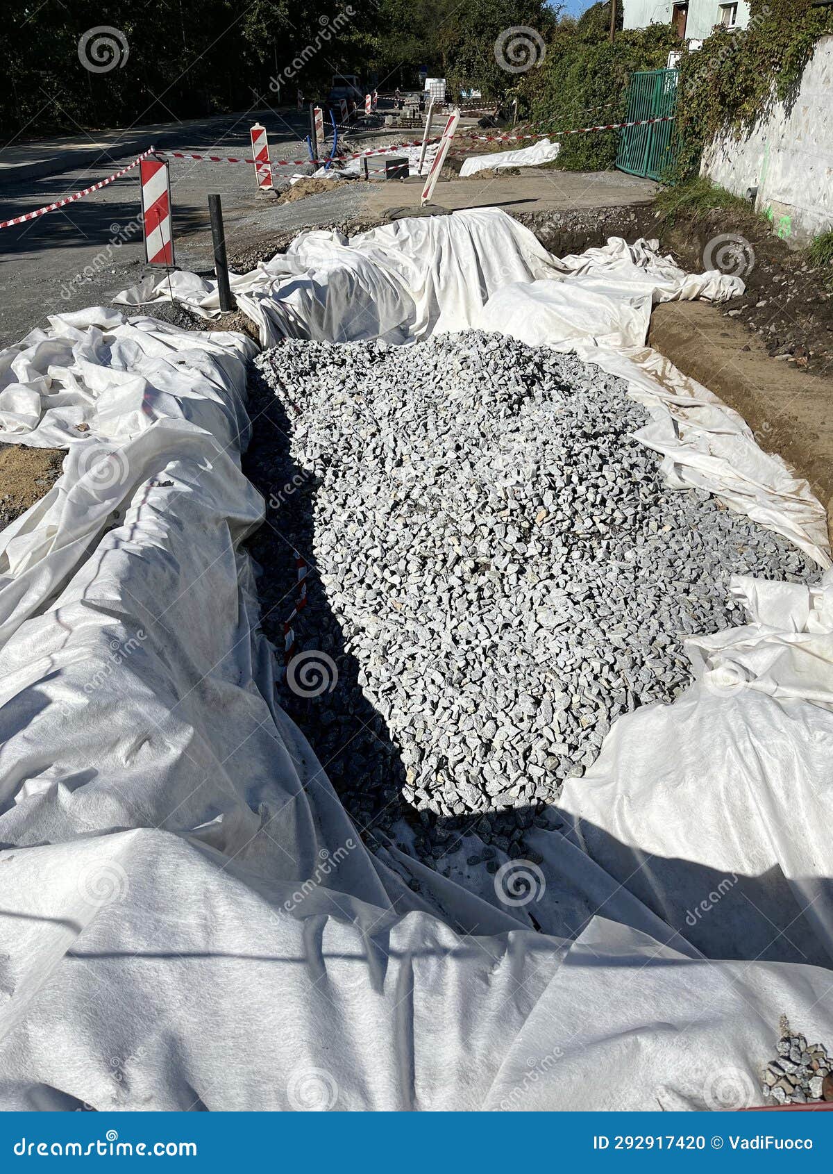Construction of Roadbed, Repair, Reconstruction of the Highway. Poland ...