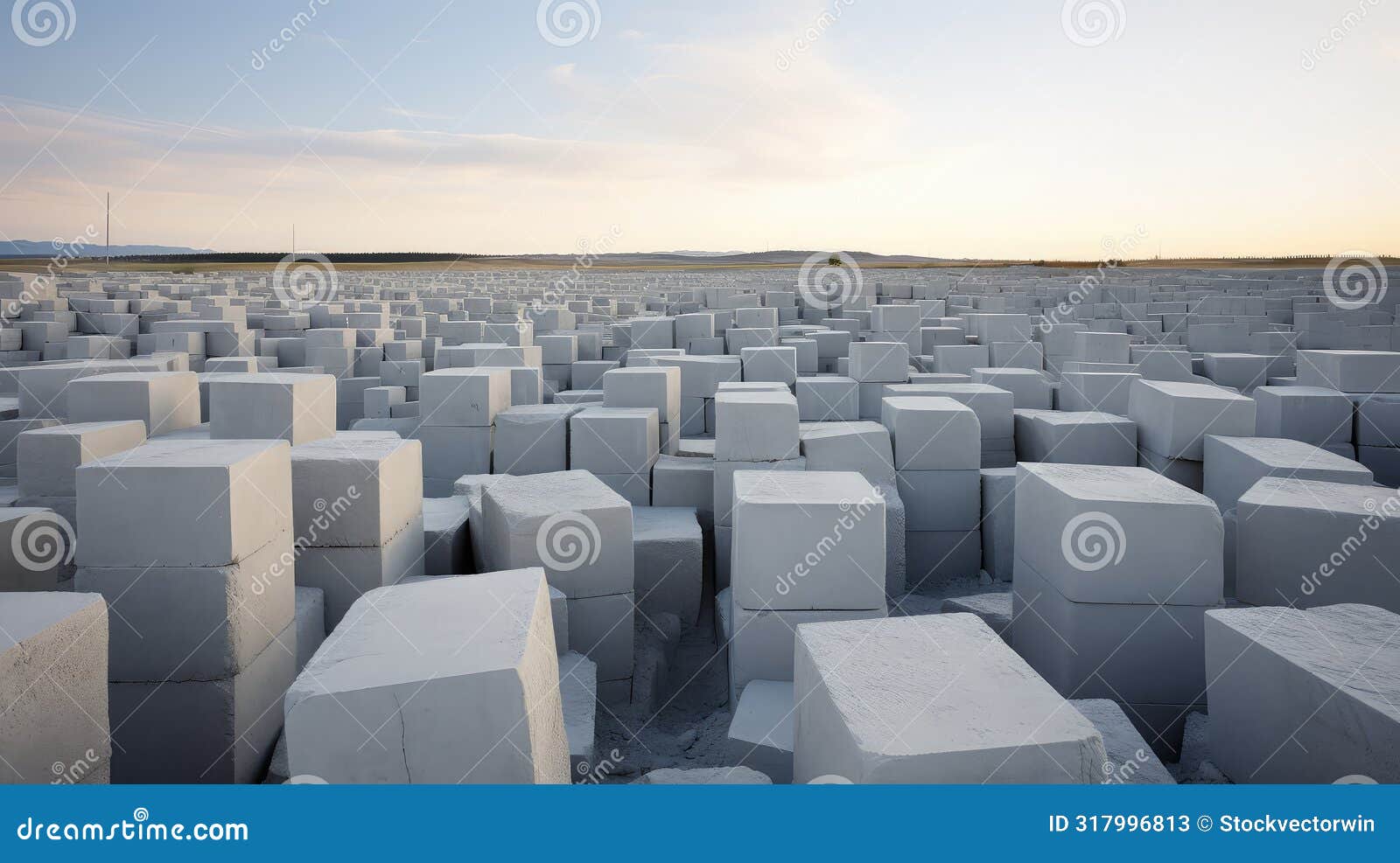 Construction Rock Cement Factory Stock Illustration - Illustration of ...