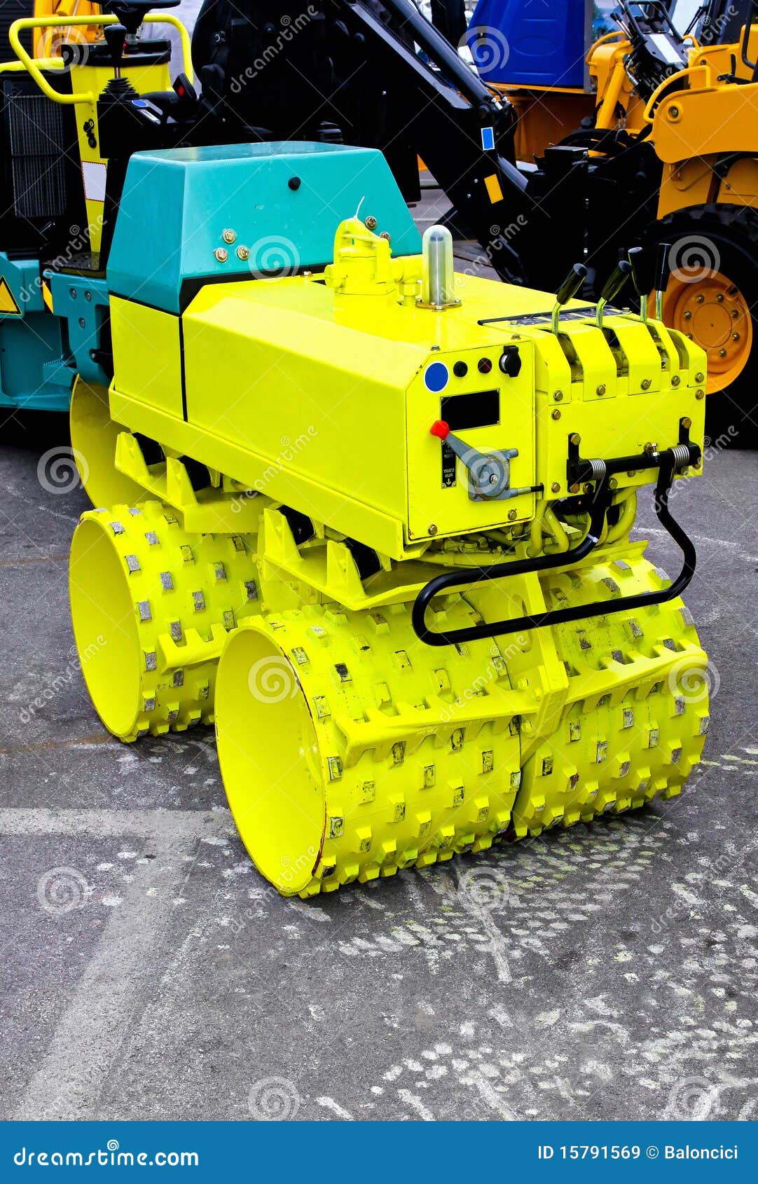 Construction roller stock image. Image of roller, industry - 15791569