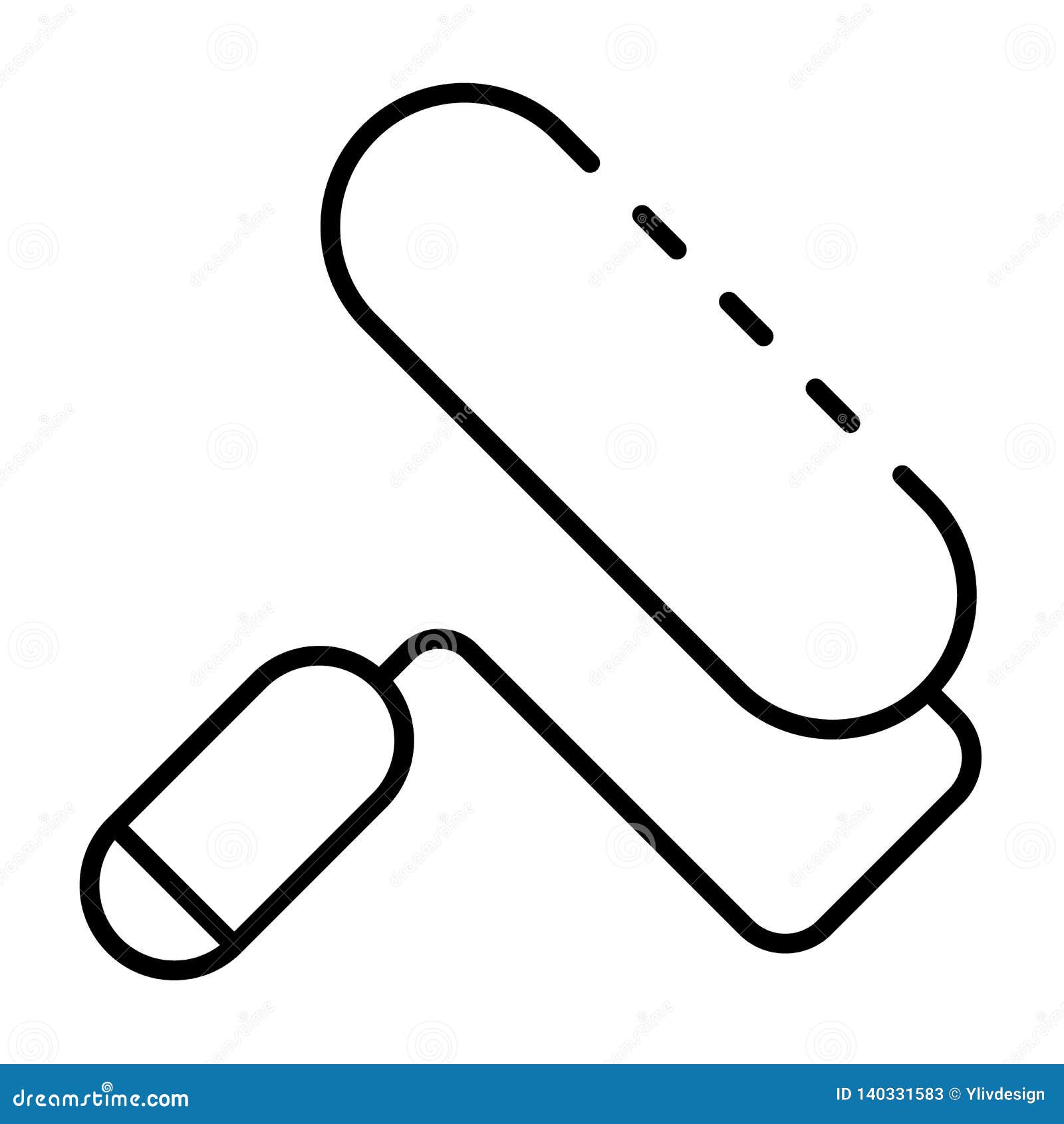 Construction Roller Icon, Outline Style Stock Vector - Illustration of ...