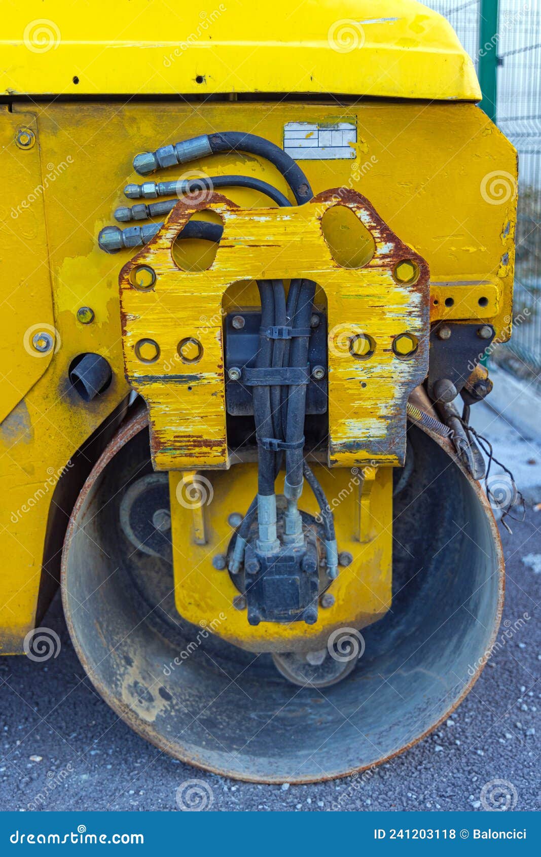 Construction Roller stock photo. Image of machine, equipment - 241203118