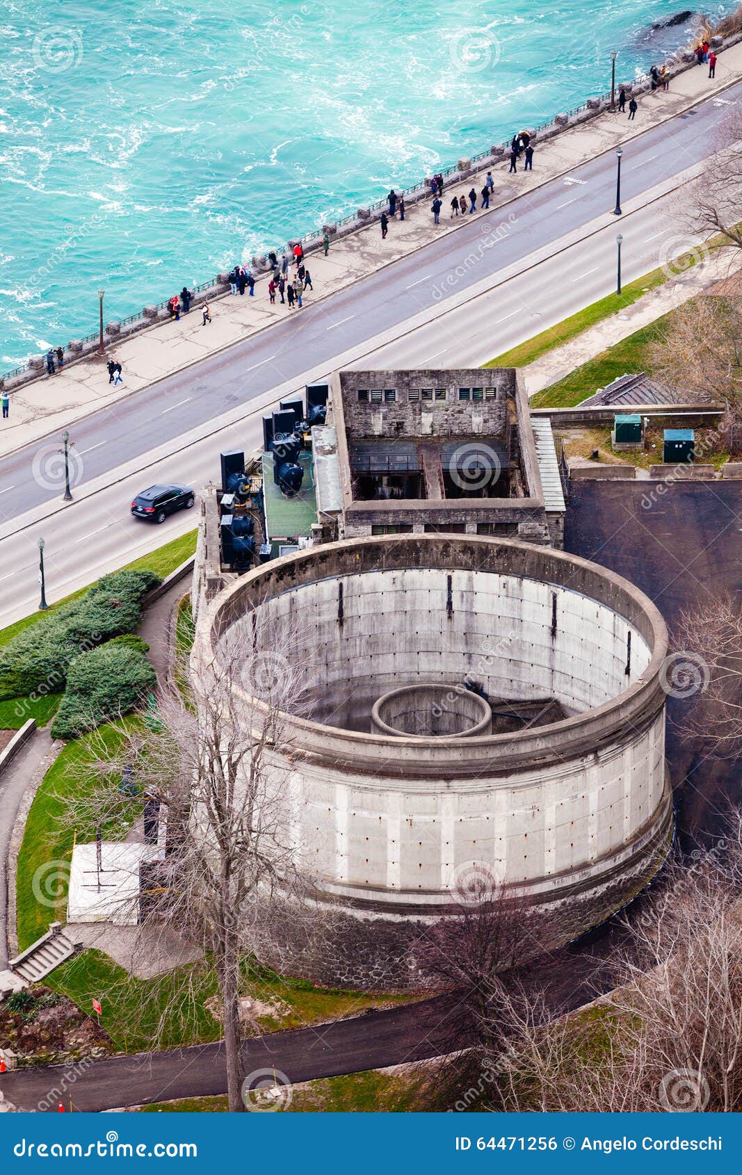 Construction Ronde Niagara Falls Trottoir Photo éditorial - Image du ...